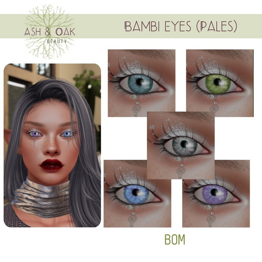 Second Life Marketplace - Ash & Oak Bambi Eyes (Pales) BOM